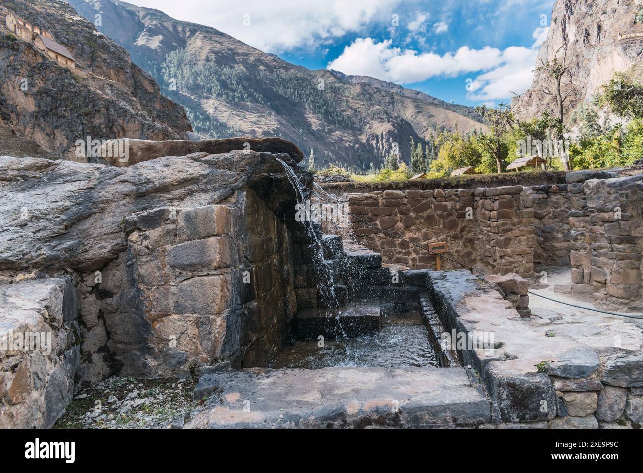 inca ruins in the sacred valley carved in granite windows bumps and ...