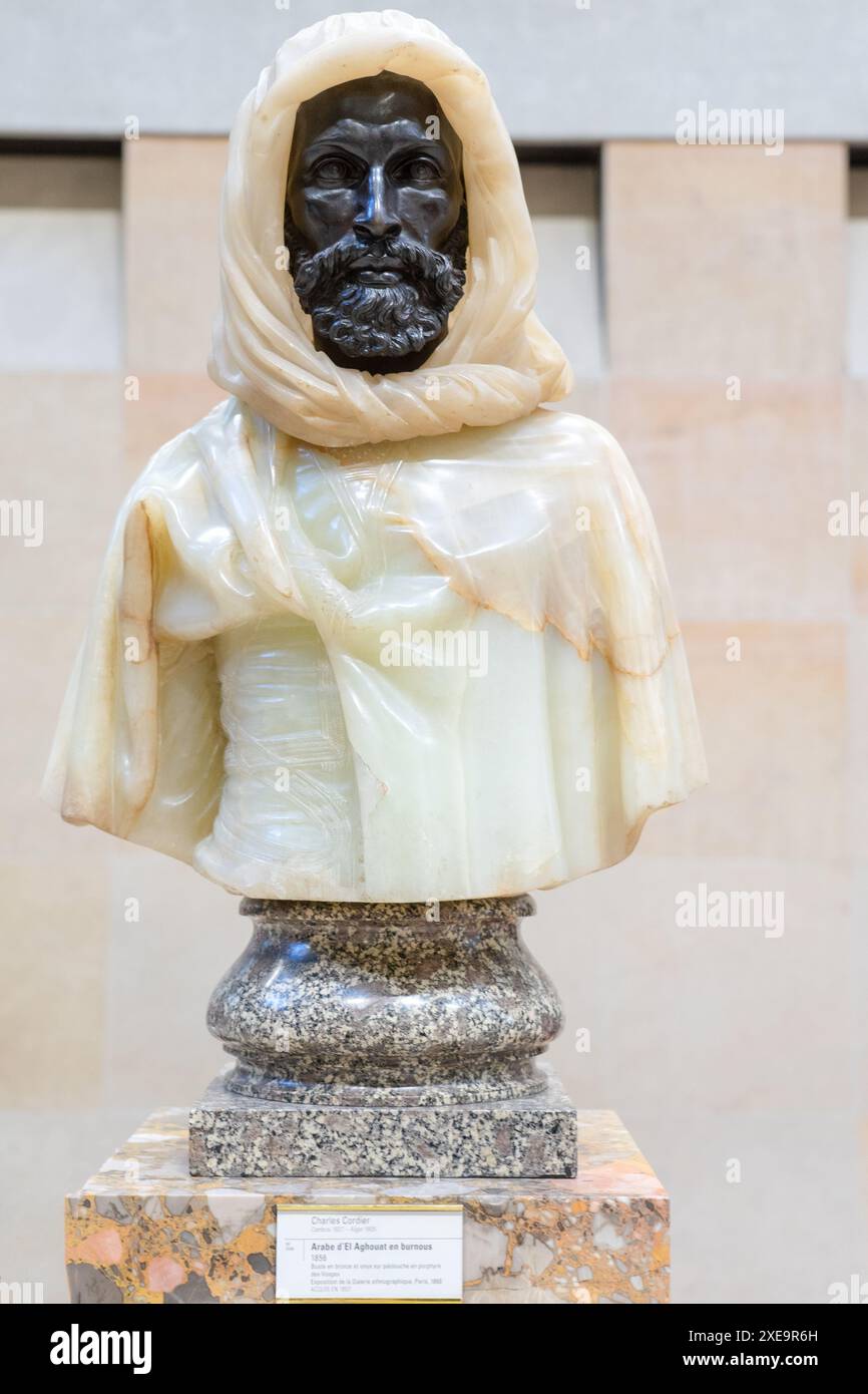 Statue, human figure bust from the Dorsay museum in the city of Paris ...