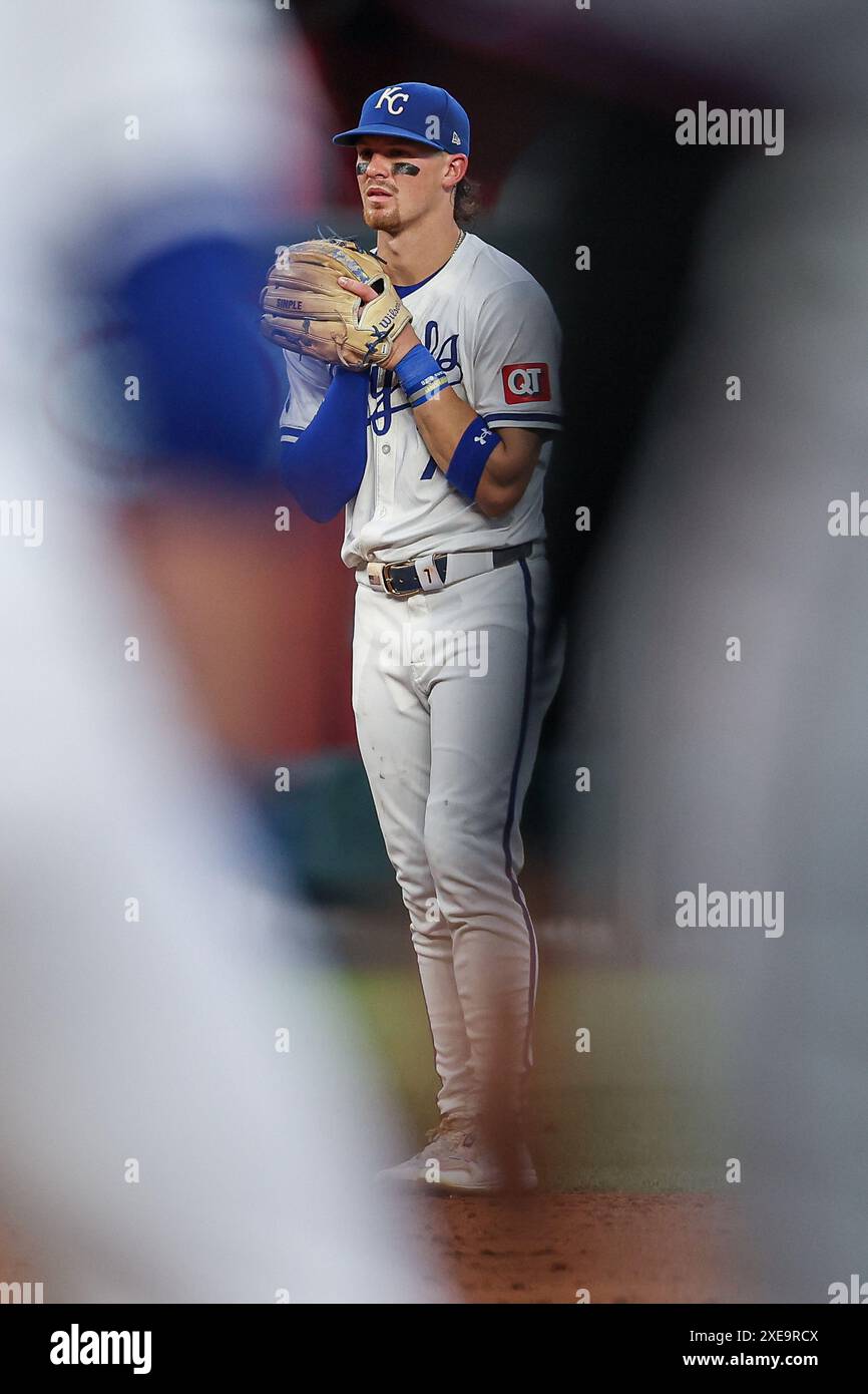 June 25, 2024: Kansas City Royals shortstop Bobby Witt Jr. (7) during a ...