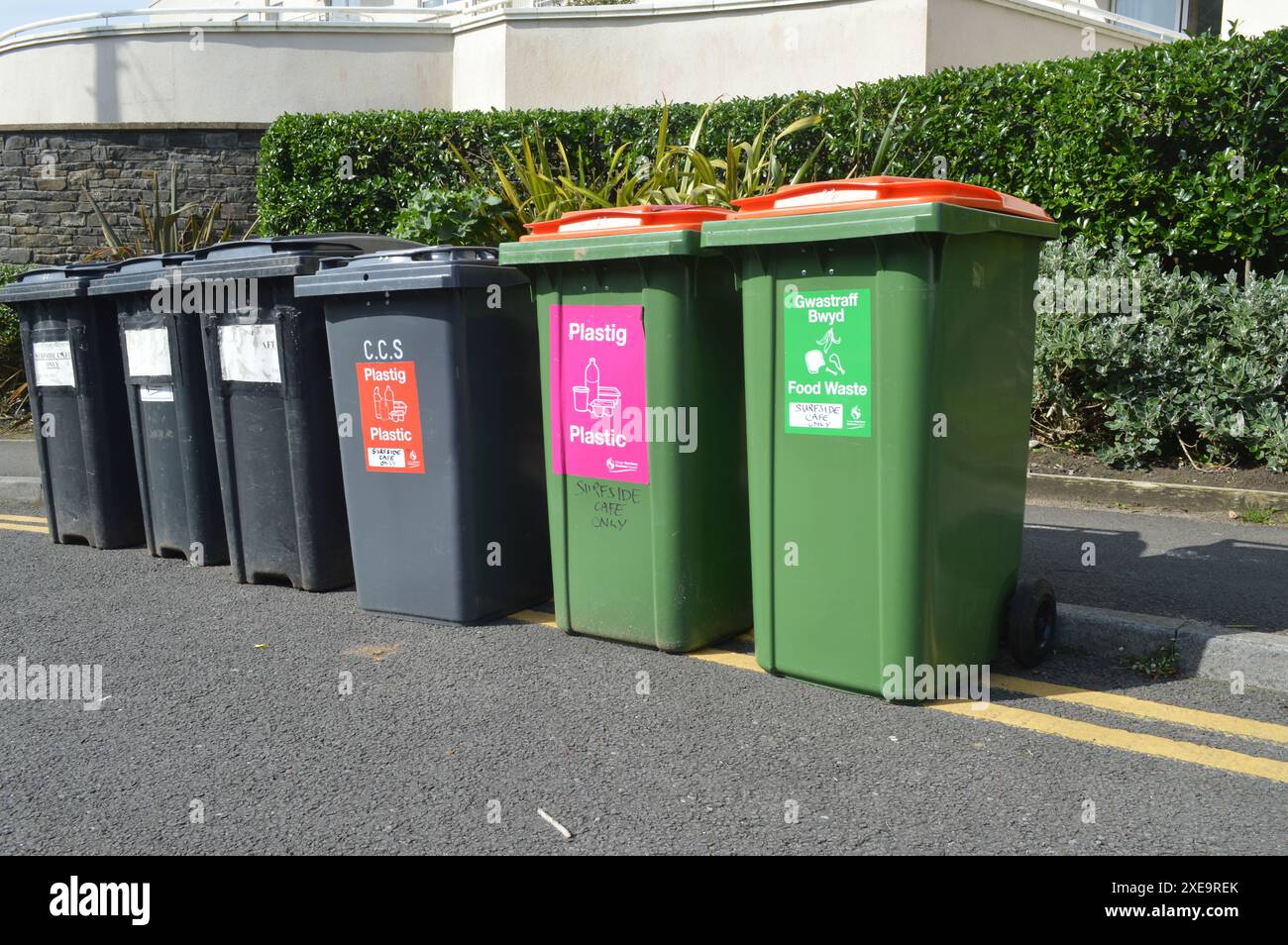 Swansea council wheelie bins hi-res stock photography and images - Alamy