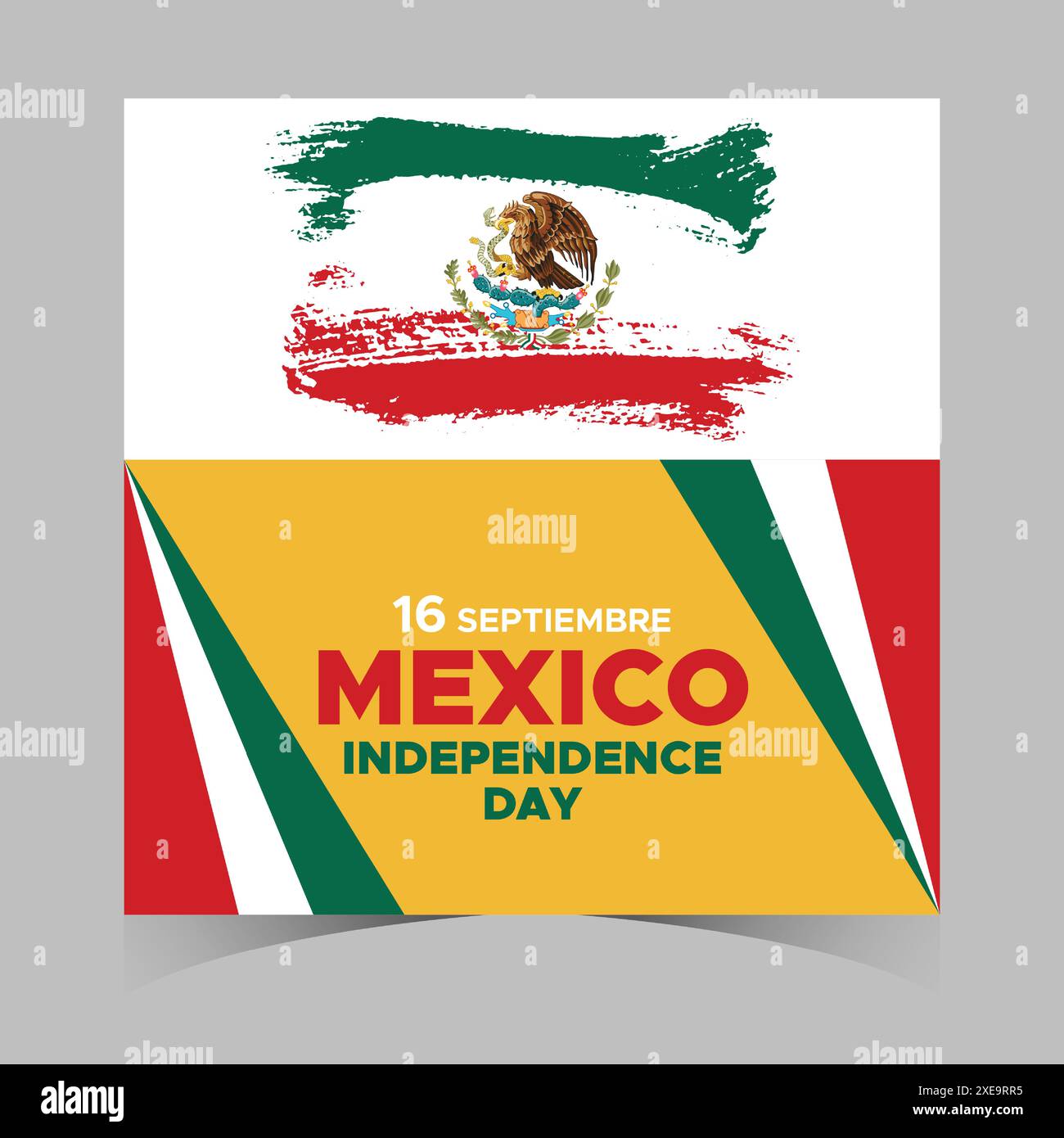 September 16 Mexico Independence Day Web Banner and Background. Mexican ...