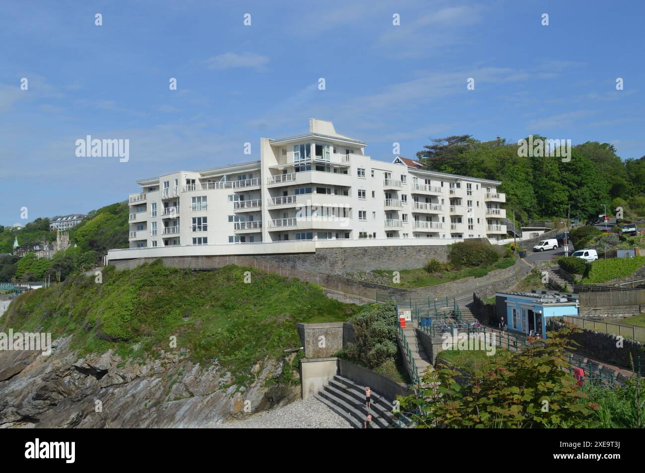The Osborne Clifftop Apartment Building by Rotherslade Bay. Swansea ...