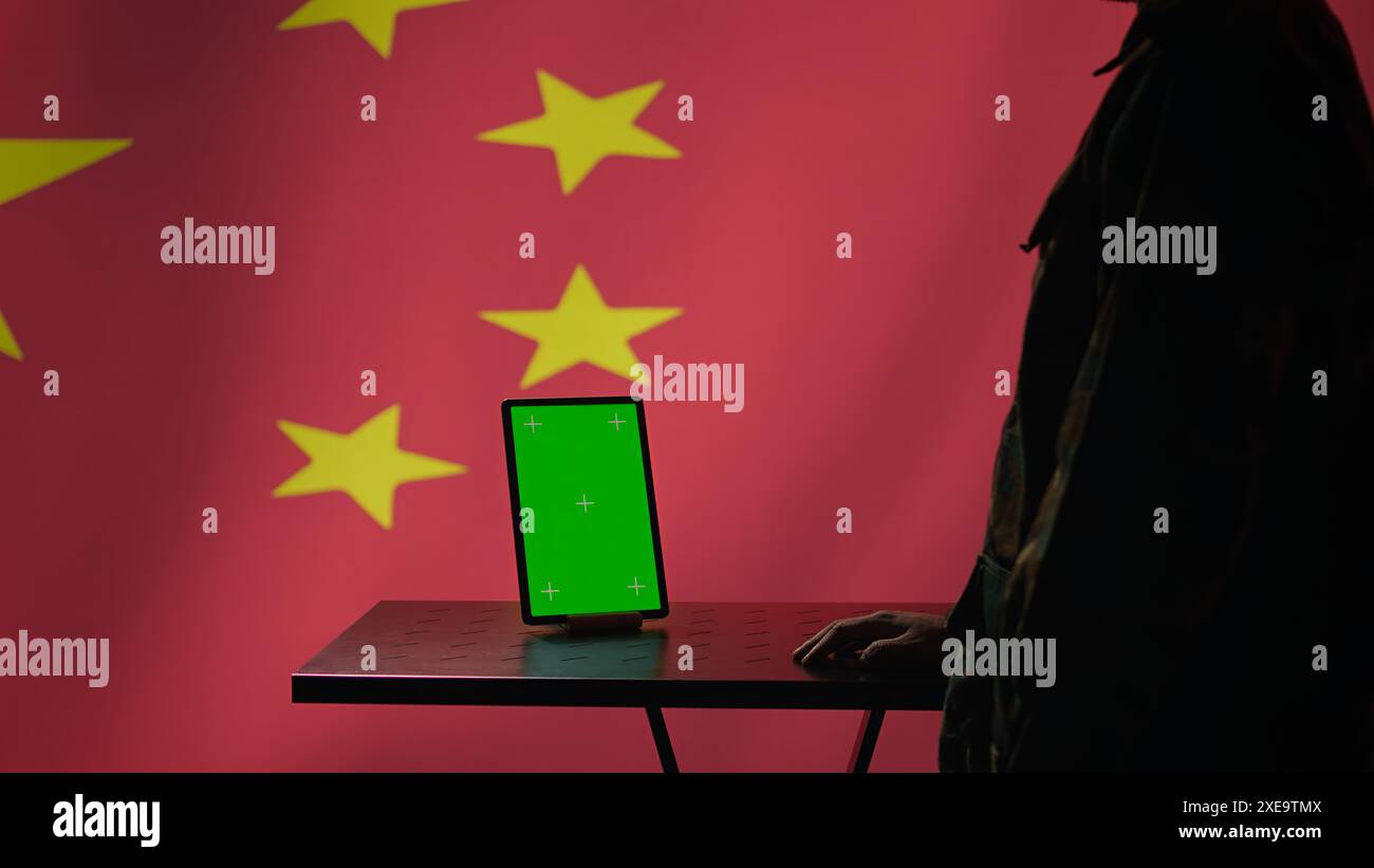 Chinese engineer uses green screen tablet to make fake accounts on ...