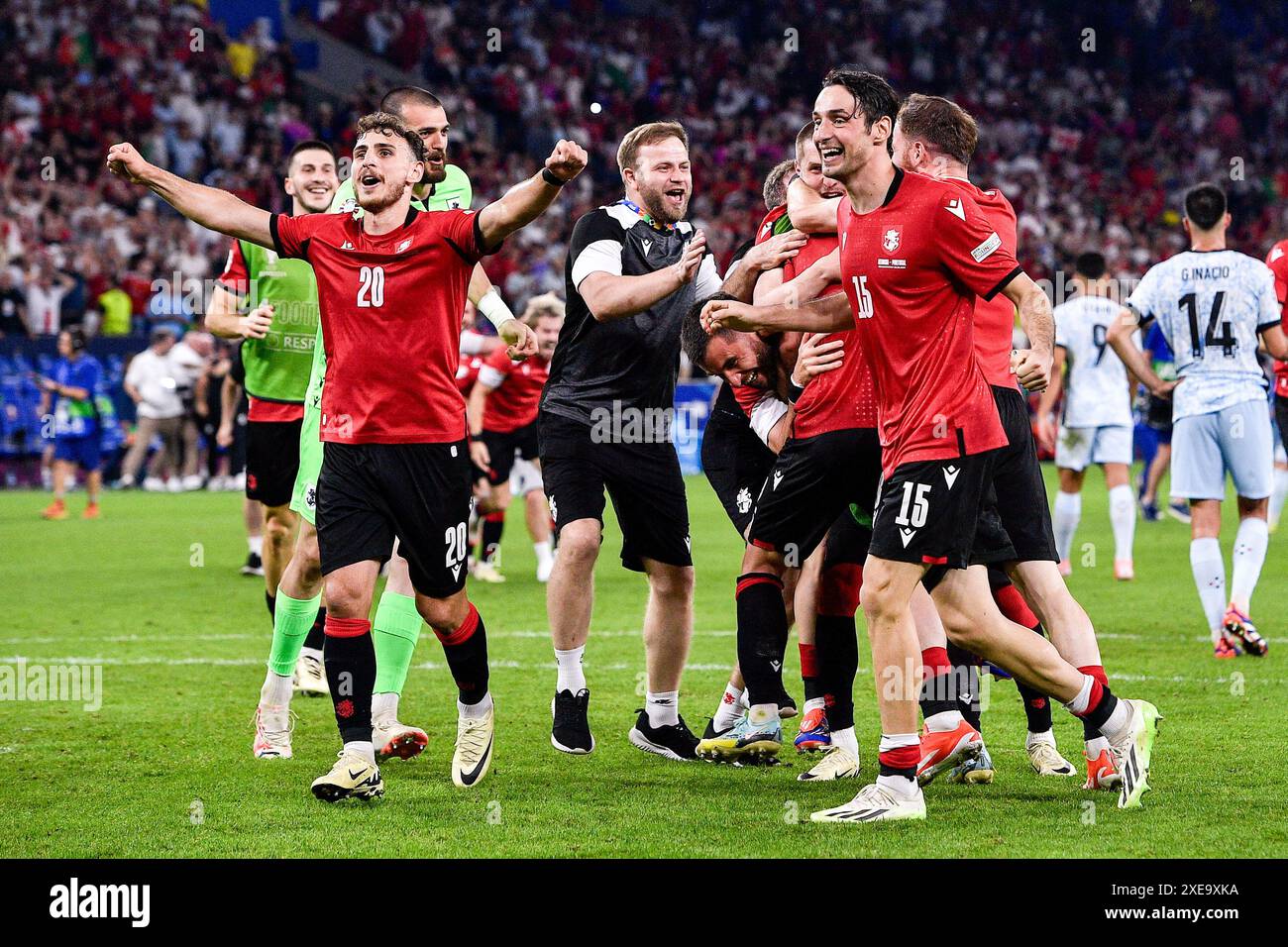 GELSENKIRCHEN, GERMANY - JUNE 26: Anzor Mekvabishvili of Georgia ...