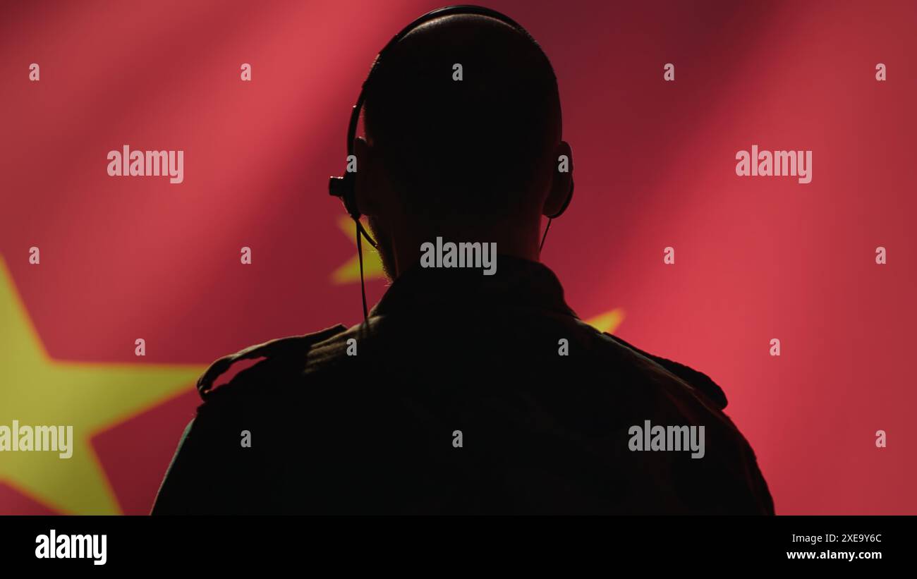 Military dispatcher working for Chinese Communist Party providing informations for troops using ...