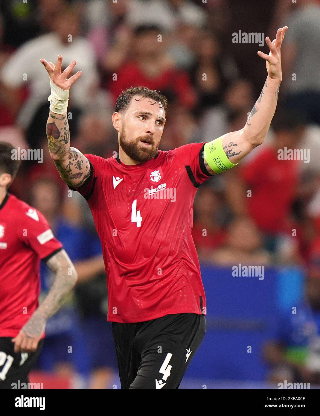 Georgia's Guram Kashia during the UEFA Euro 2024 Group F match at the ...