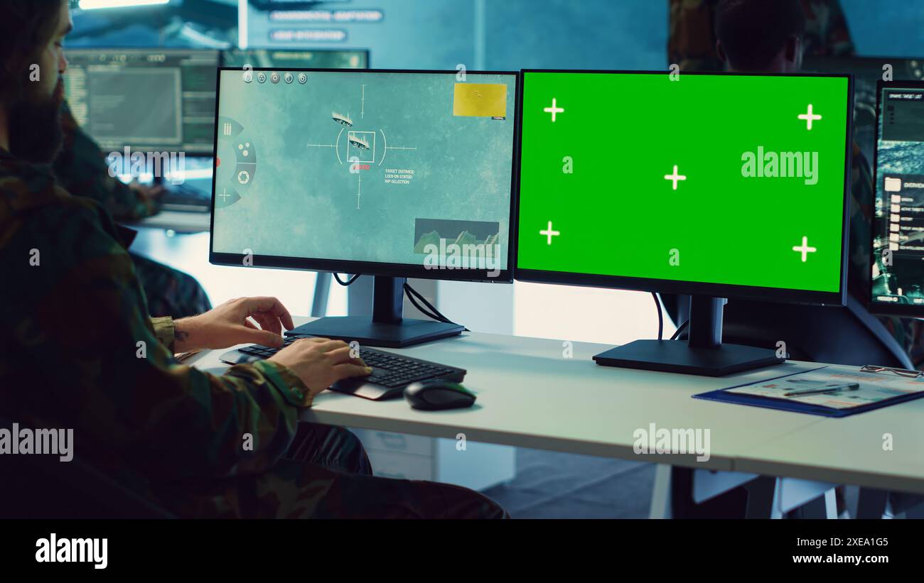 Military radar screen operator hi-res stock photography and images - Alamy