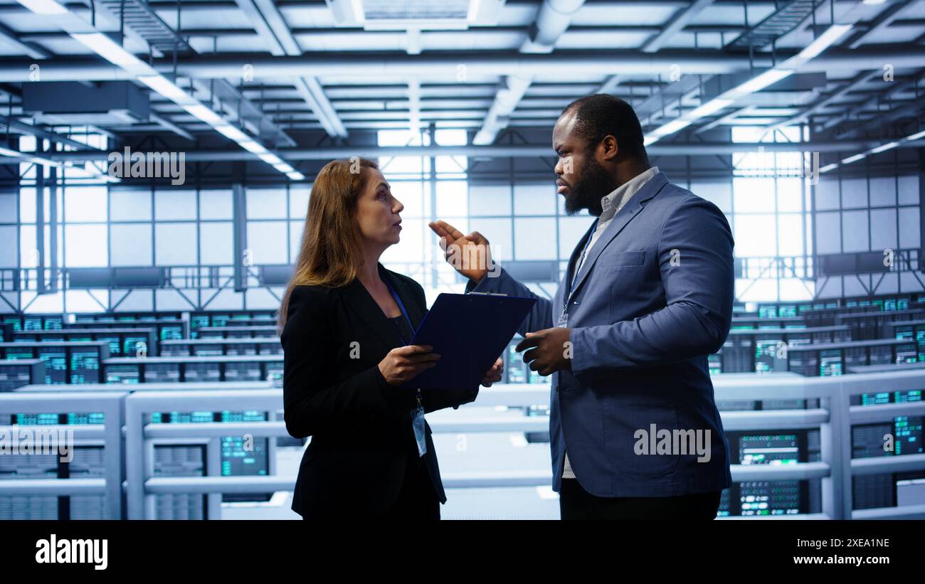 Team Of Admin In Server Hub Check Recovery Plan Monitoring Data Center Energy Consumption