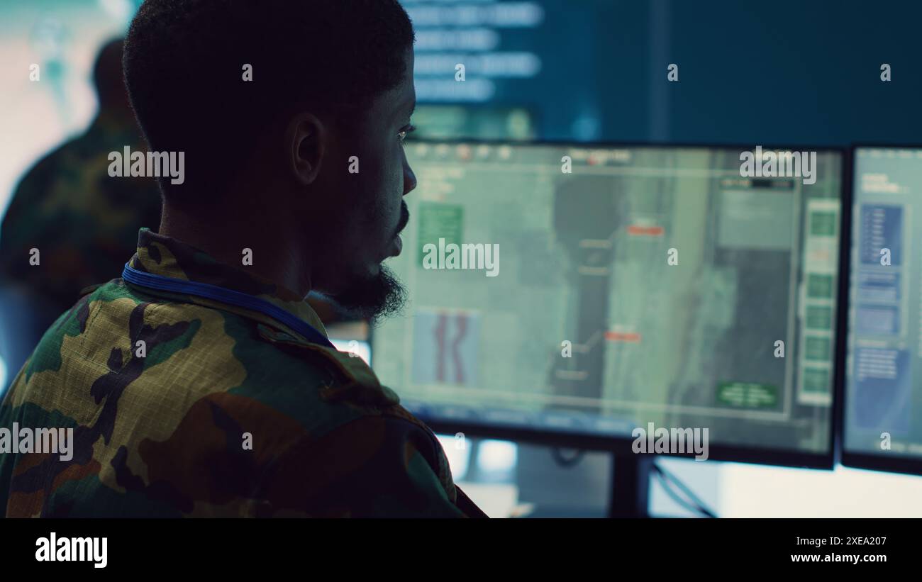 Soldier implements and processes tactical data with reconnaissance ...