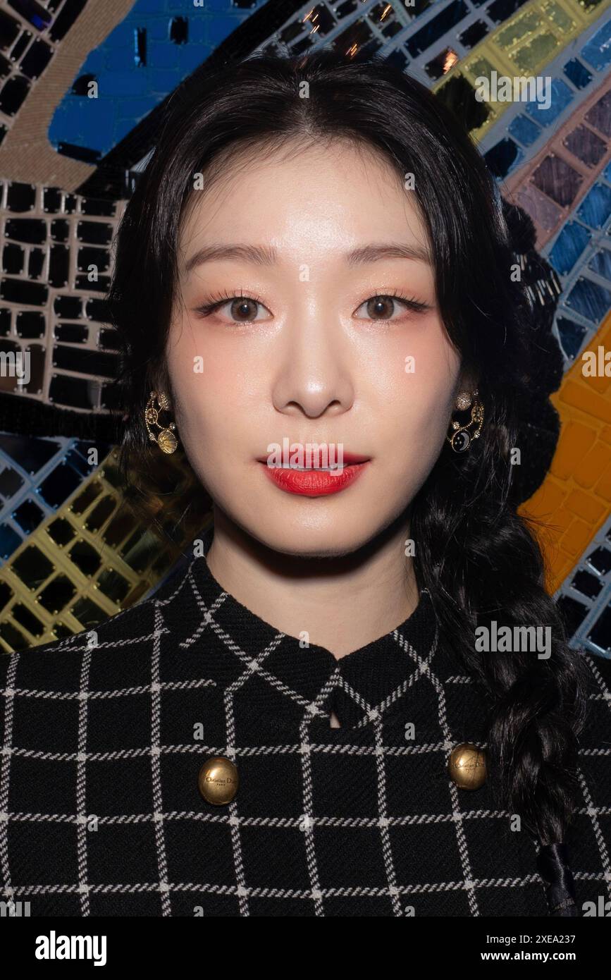 Yuna Kim attends the Dior Haute Couture Fall-Winter 2024-2025 ...