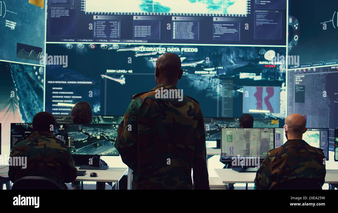 General headquarters under ruling of army IT professional that reviews insight about a new ...