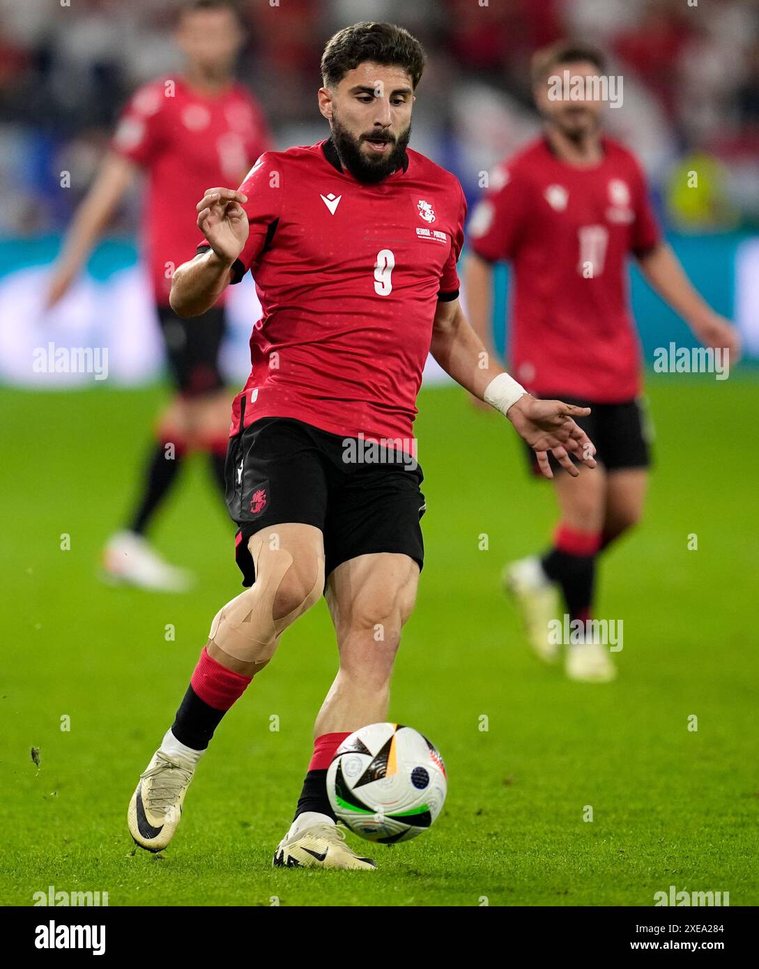 Georgia's Zuriko Davitashvili during the UEFA Euro 2024 Group F match ...