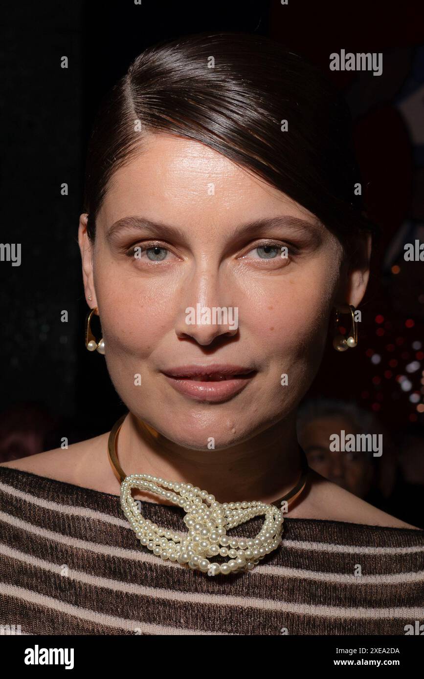Laetitia Casta attends the Dior Haute Couture Fall-Winter 2024-2025 collection presented Monday ...