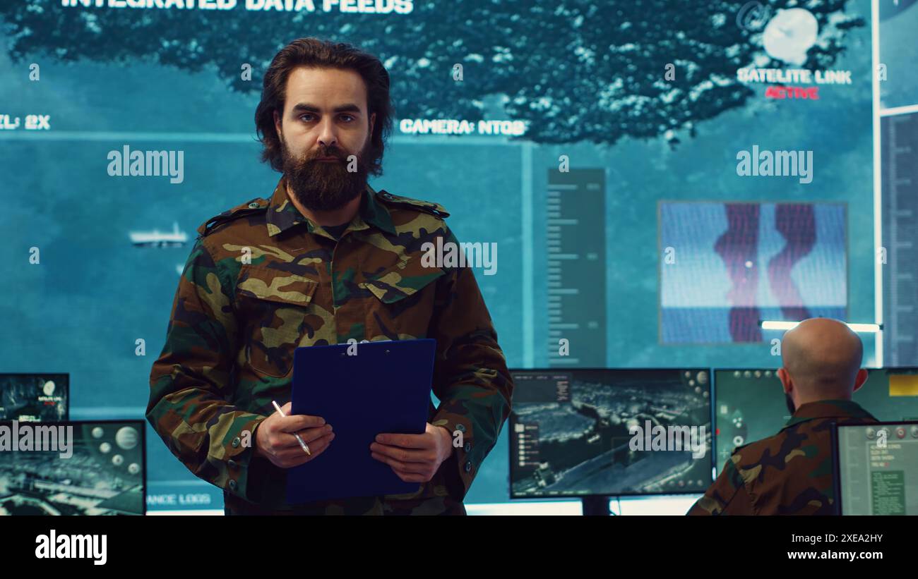 Army general manages and interprets satellite footage to gain insight ...