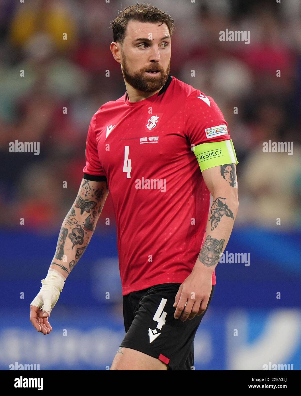 Georgia's Guram Kashia during the UEFA Euro 2024 Group F match at the ...