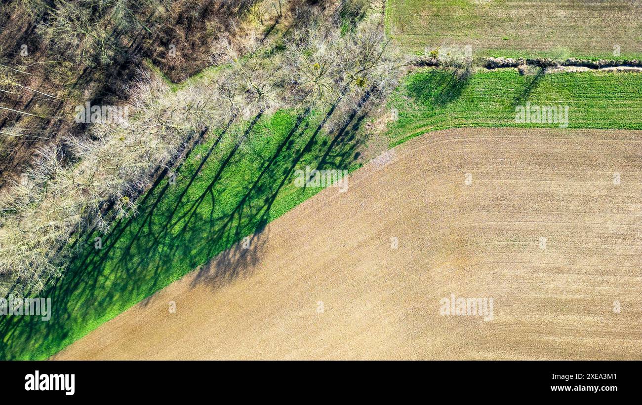 Aerial view contrasting colors hi-res stock photography and images - Alamy