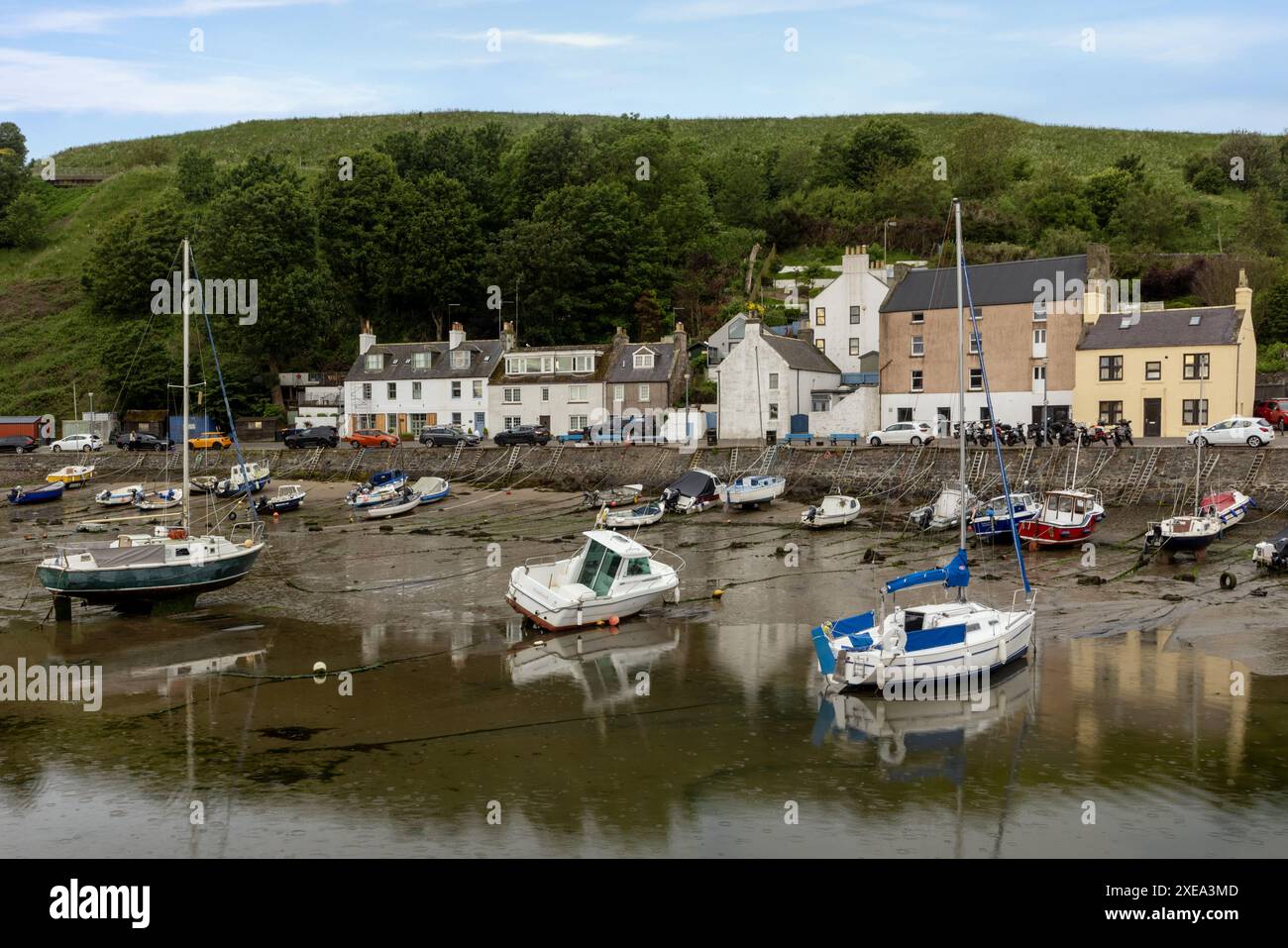 Stonehaven Harbour in Aberdeenshire is a picturesque scene of colourful ...