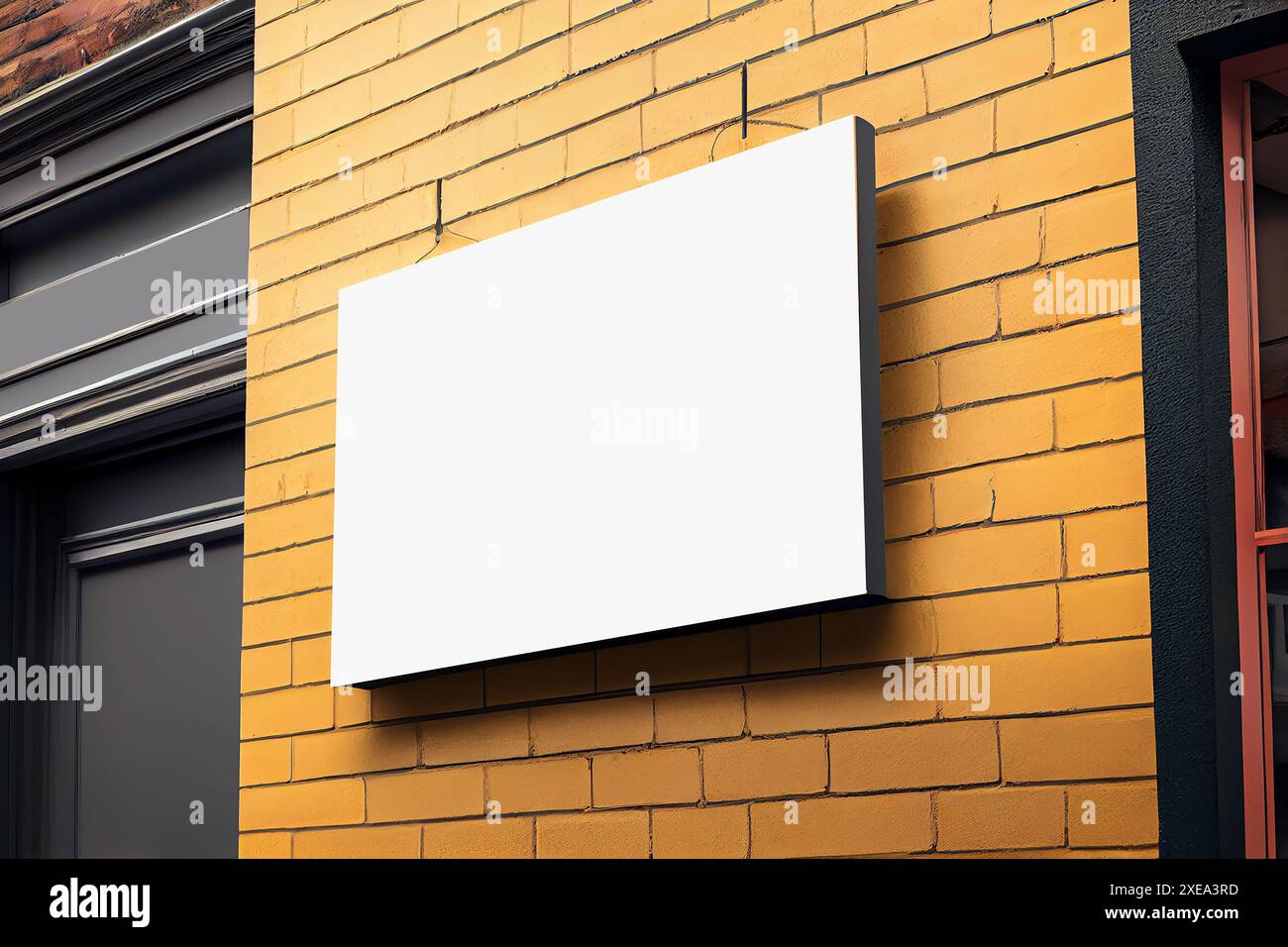 Outdoor store banner signage mockup - signboard for shop, store ...