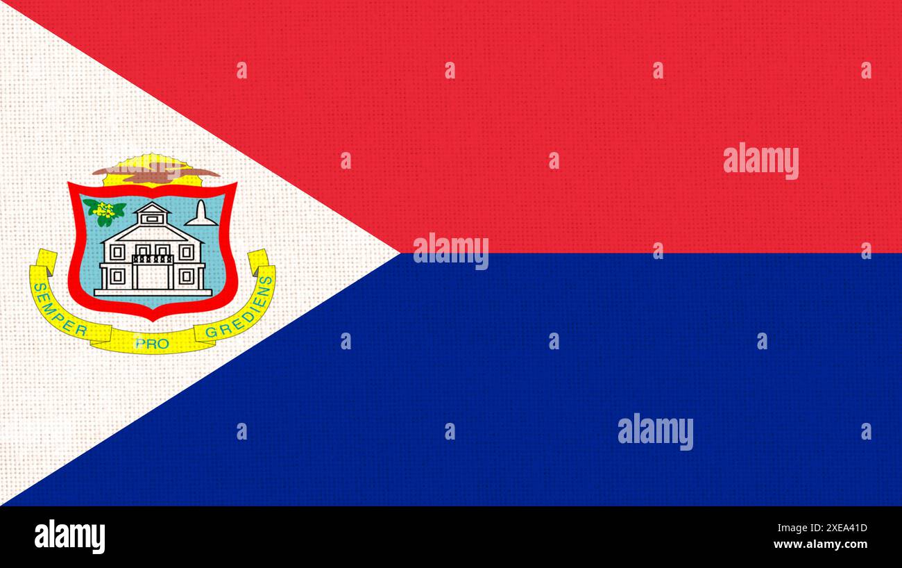 Flag of Sint Maarten. the national flag of the Dutch part of Saint ...
