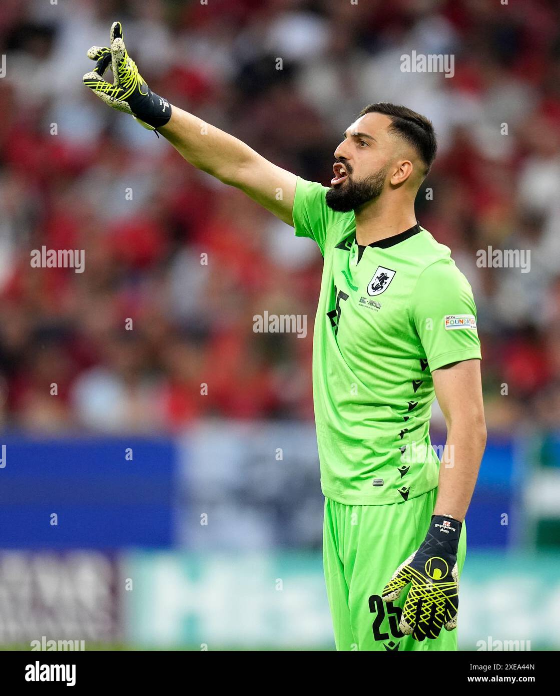 Georgia goalkeeper Giorgi Mamardashvili during the UEFA Euro 2024 Group ...