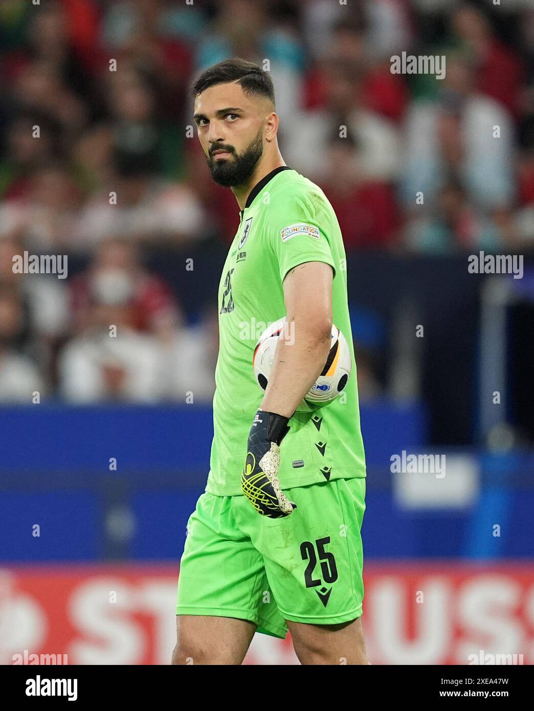 Georgia goalkeeper Giorgi Mamardashvili during the UEFA Euro 2024 Group ...
