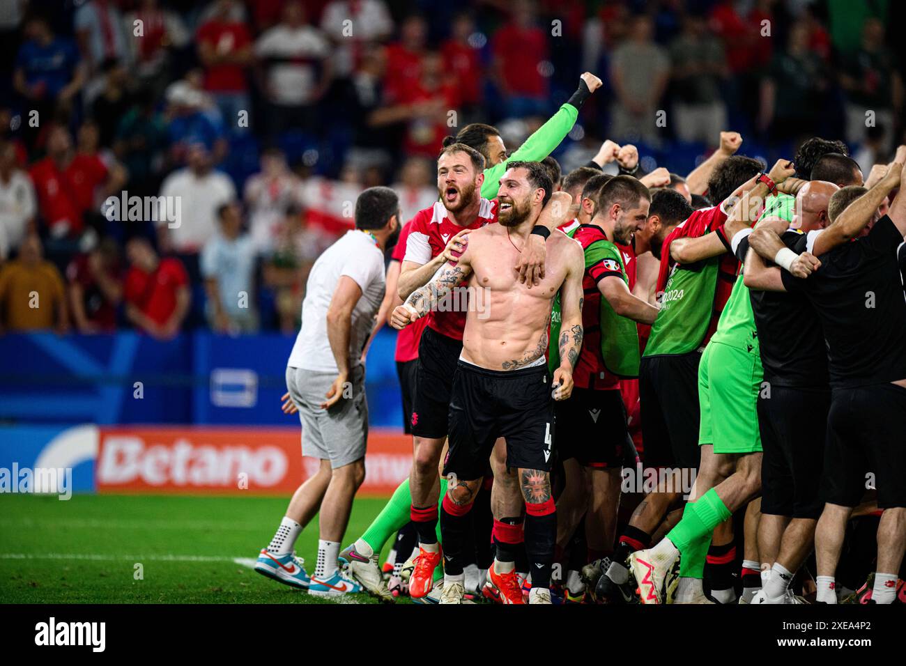 GELSENKIRCHEN, GERMANY - 26 JUNE, 2024: The football match of EURO 2024 ...