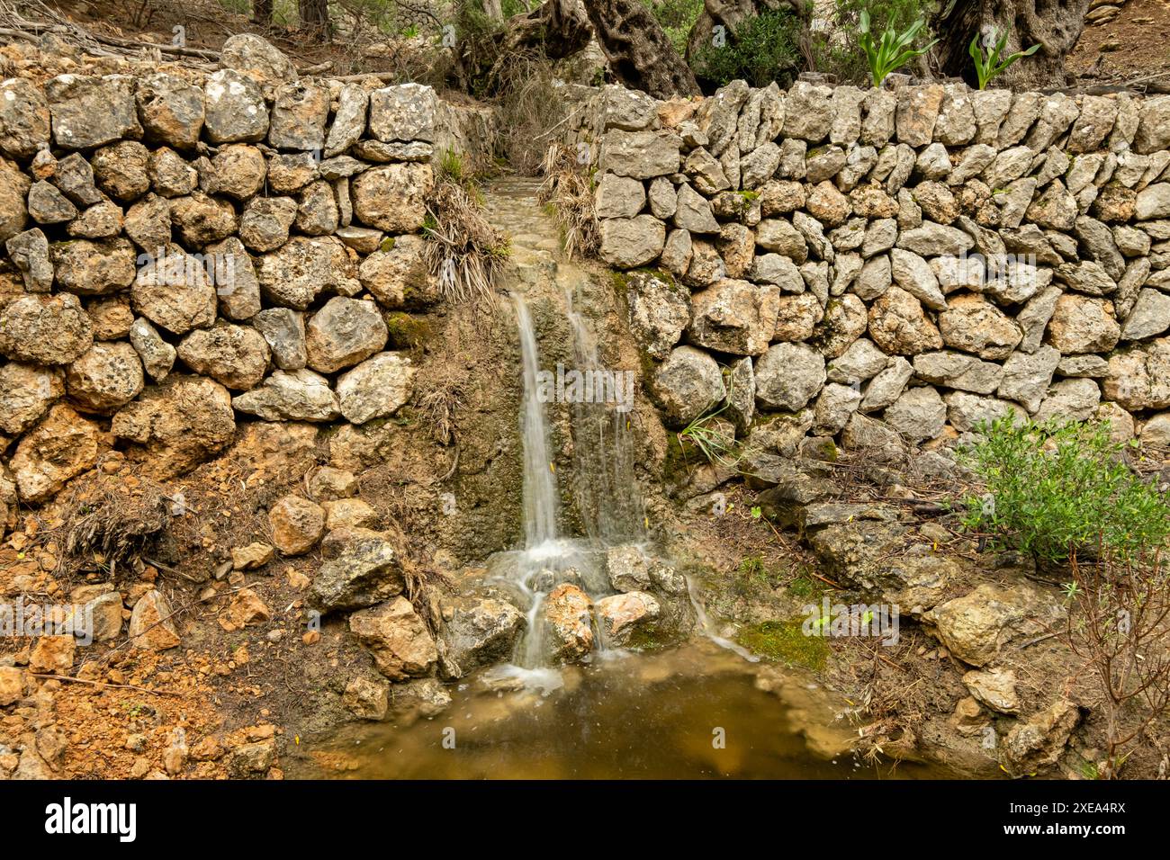 Old system of water catchment ditches Stock Photo - Alamy