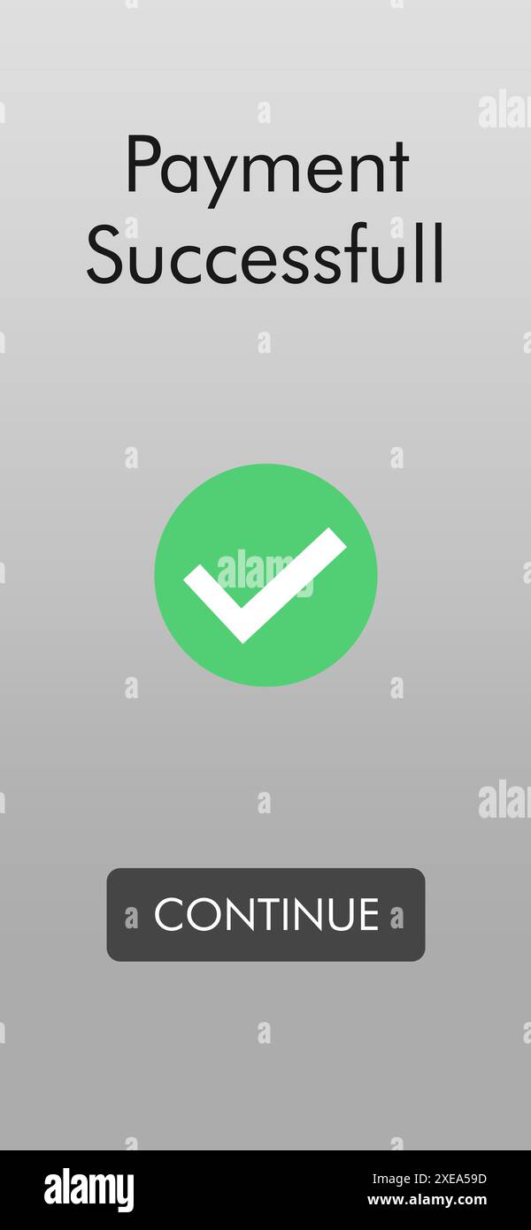 Online payment application screen showing successful transaction ...