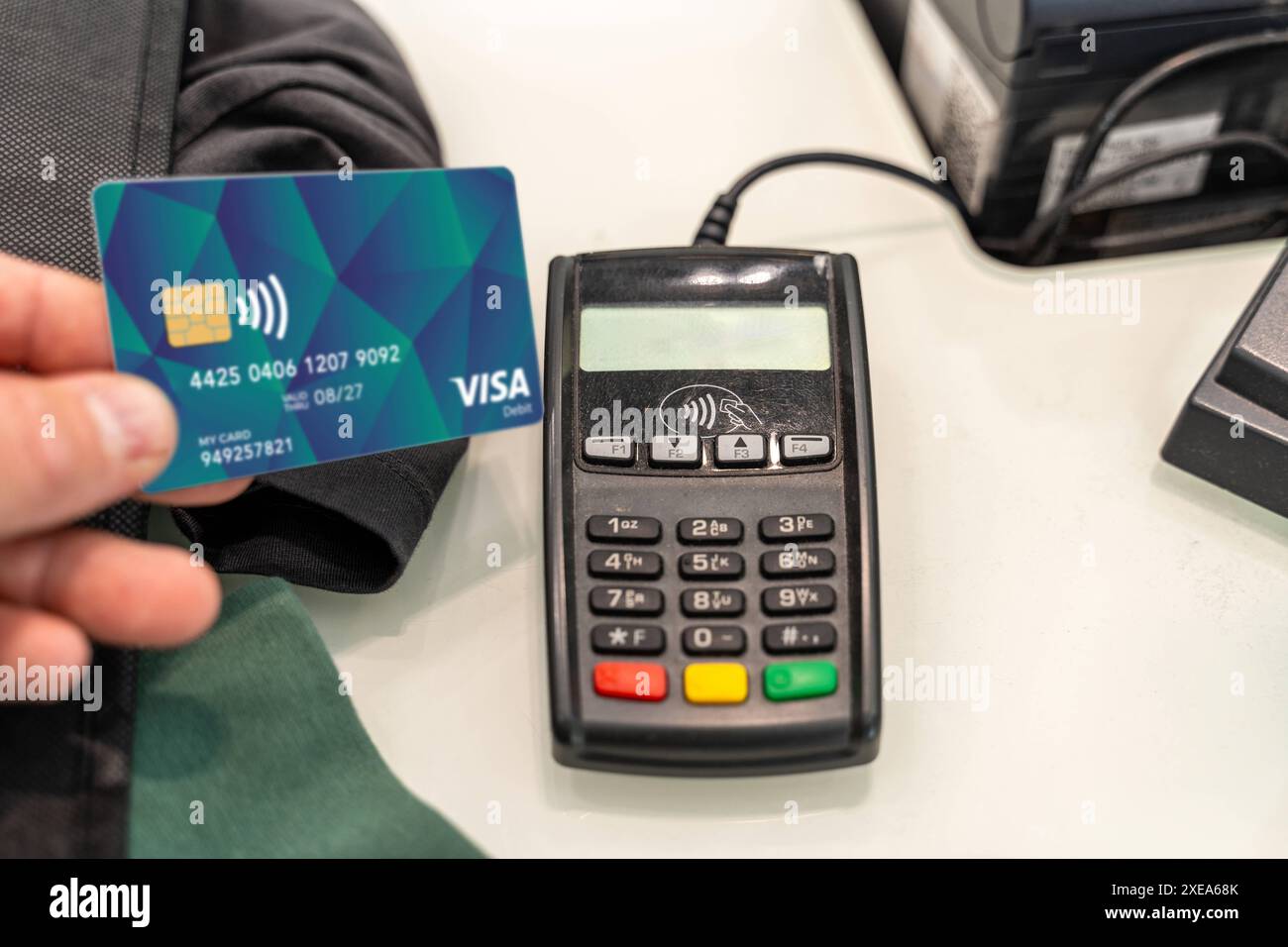 Germany - June 26, 2024: Payment card for refugees and asylum seekers ...