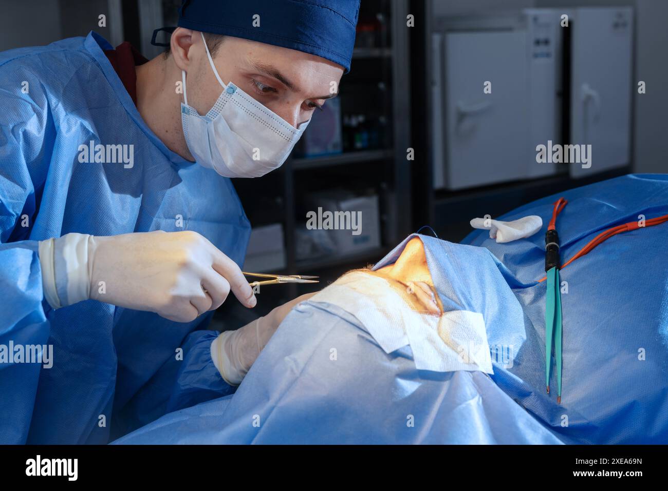 Blepharoplasty, plastic surgery to correct defects of the eyelids and ...
