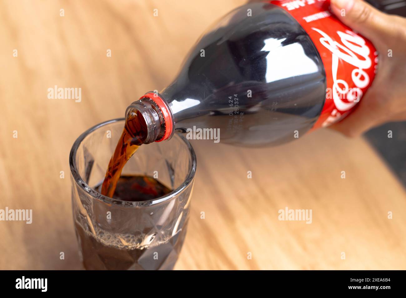 Paraguay. 26th June, 2024. In this photo illustration, a Coca-Cola soft ...
