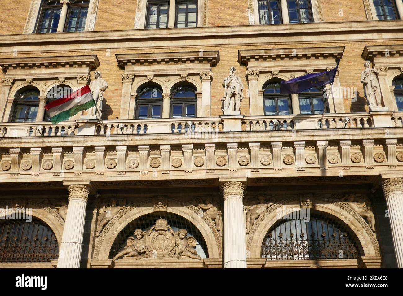 Hauptgeba ude der corvinus universita t in budapest hi-res stock ...