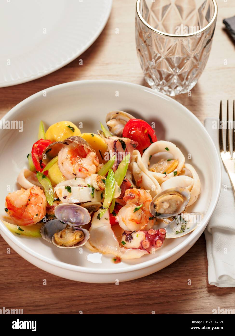 Seafood platter as healthy eating concept Stock Photo - Alamy