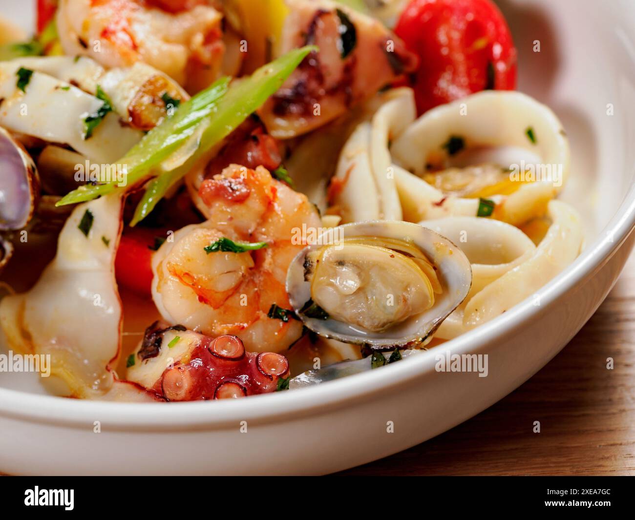 Seafood platter as healthy eating concept Stock Photo - Alamy