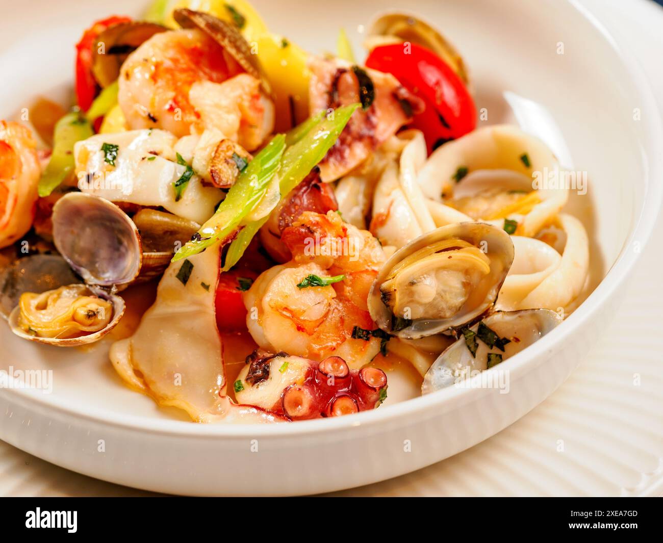 Seafood platter as healthy eating concept Stock Photo - Alamy