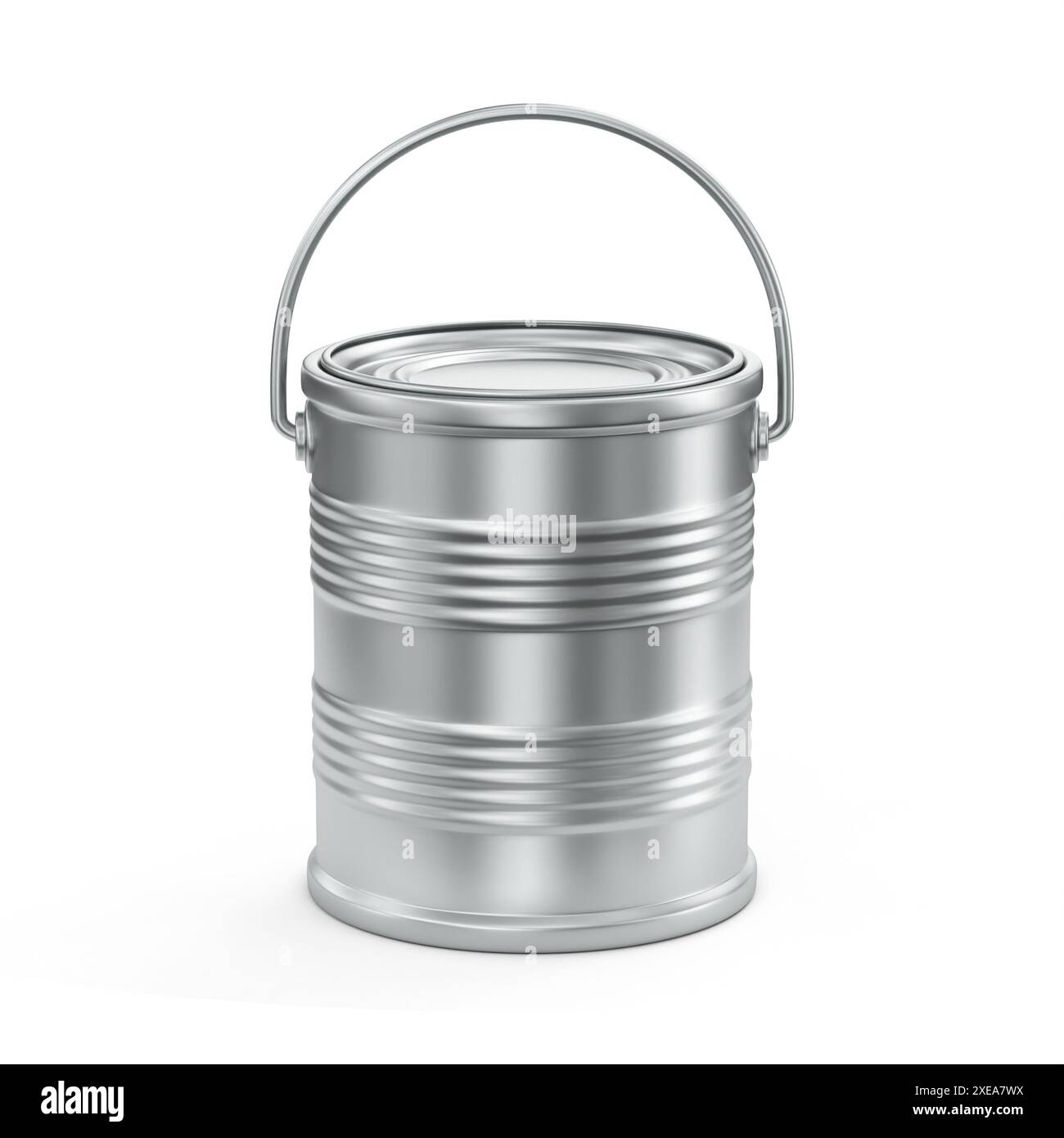 Metal tin 3D Stock Photo - Alamy