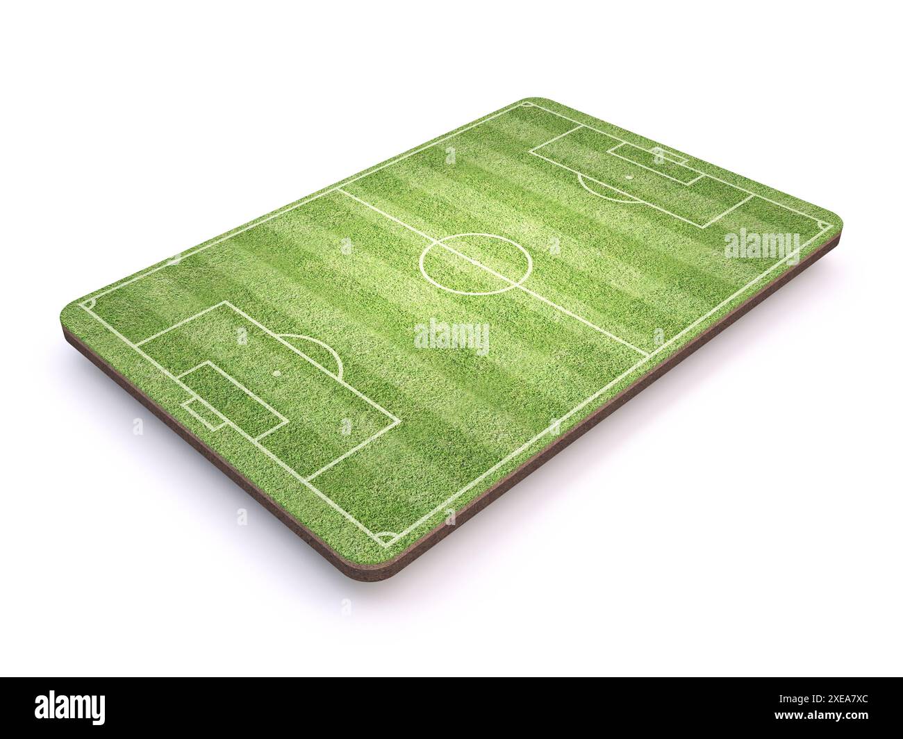 Football Soccer playground Side view 3D Stock Photo - Alamy