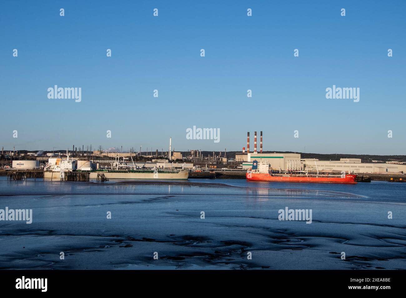 Irving Oil Terminals in Saint John, New Brunswick, Canada Stock Photo ...