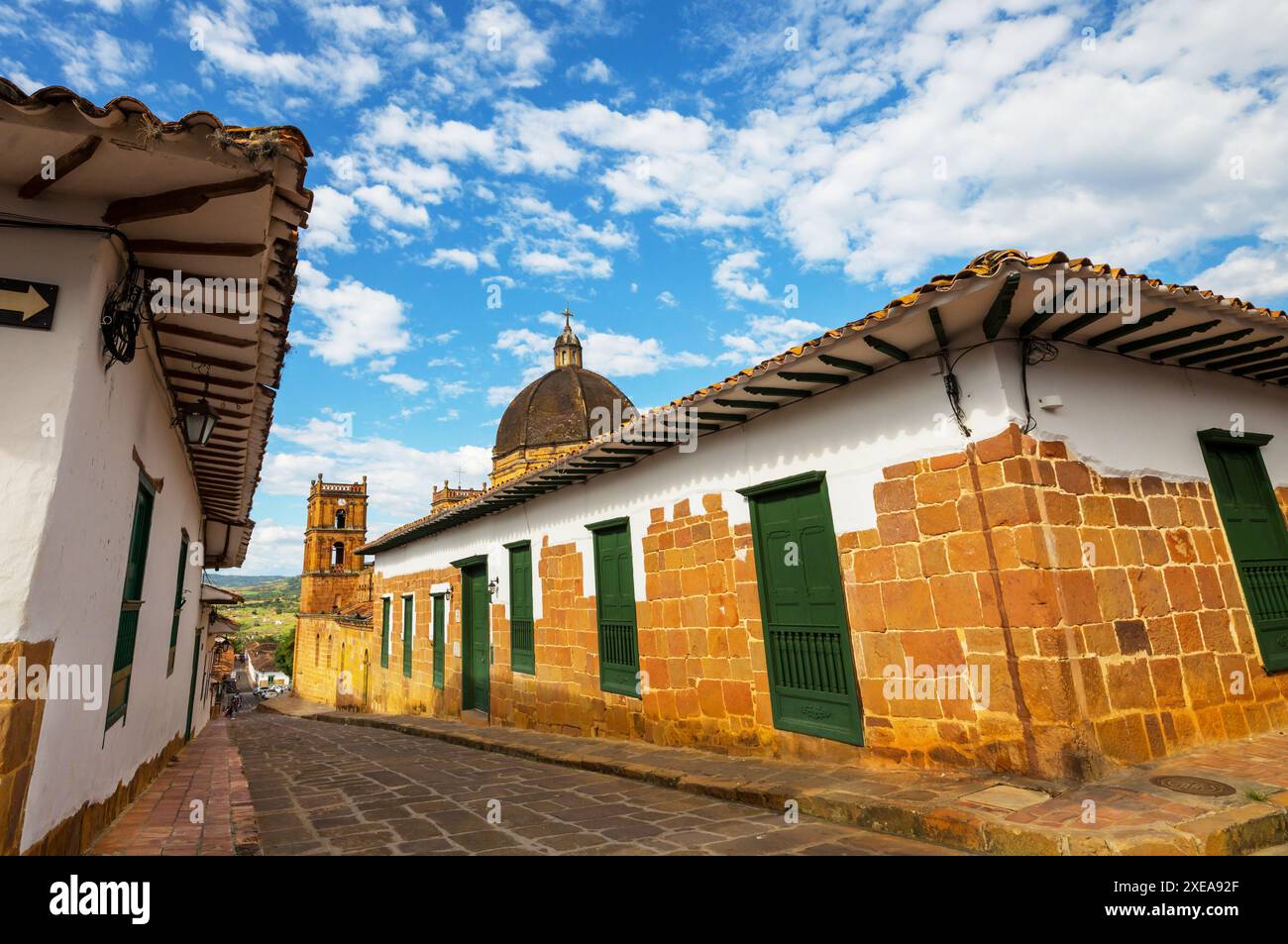 Picturesque villages with colonial architecture in Peru Stock Photo - Alamy