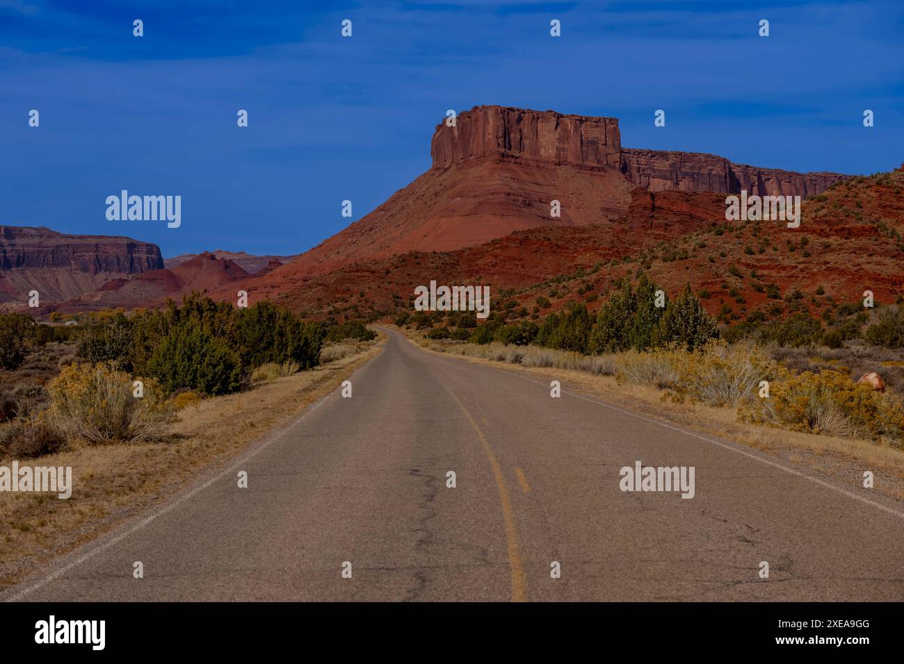 Aerial View Of Rock Formations In The American Southwest Stock Photo ...