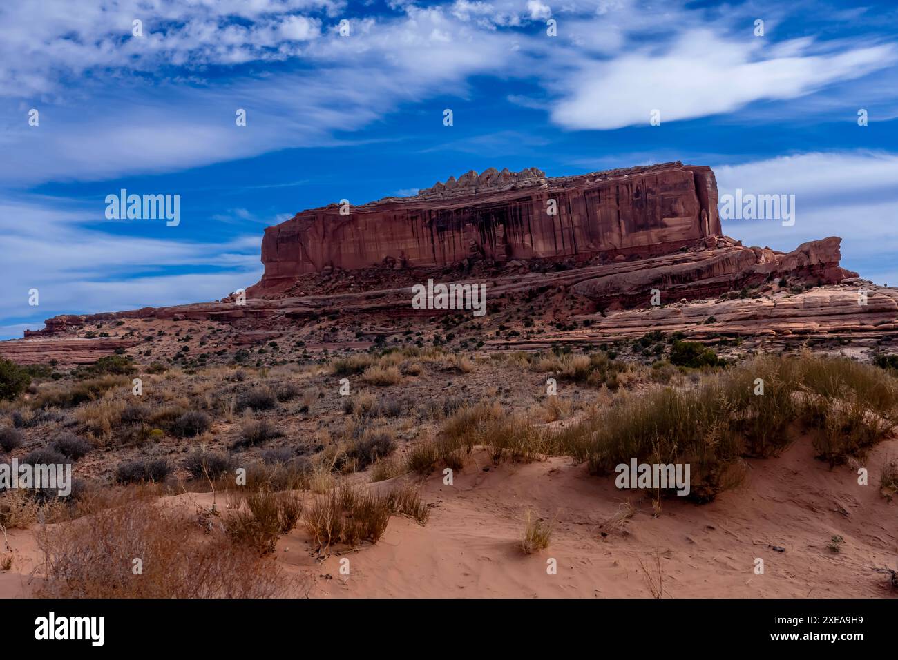 Aerial View Of Rock Formations In The American Southwest Stock Photo ...
