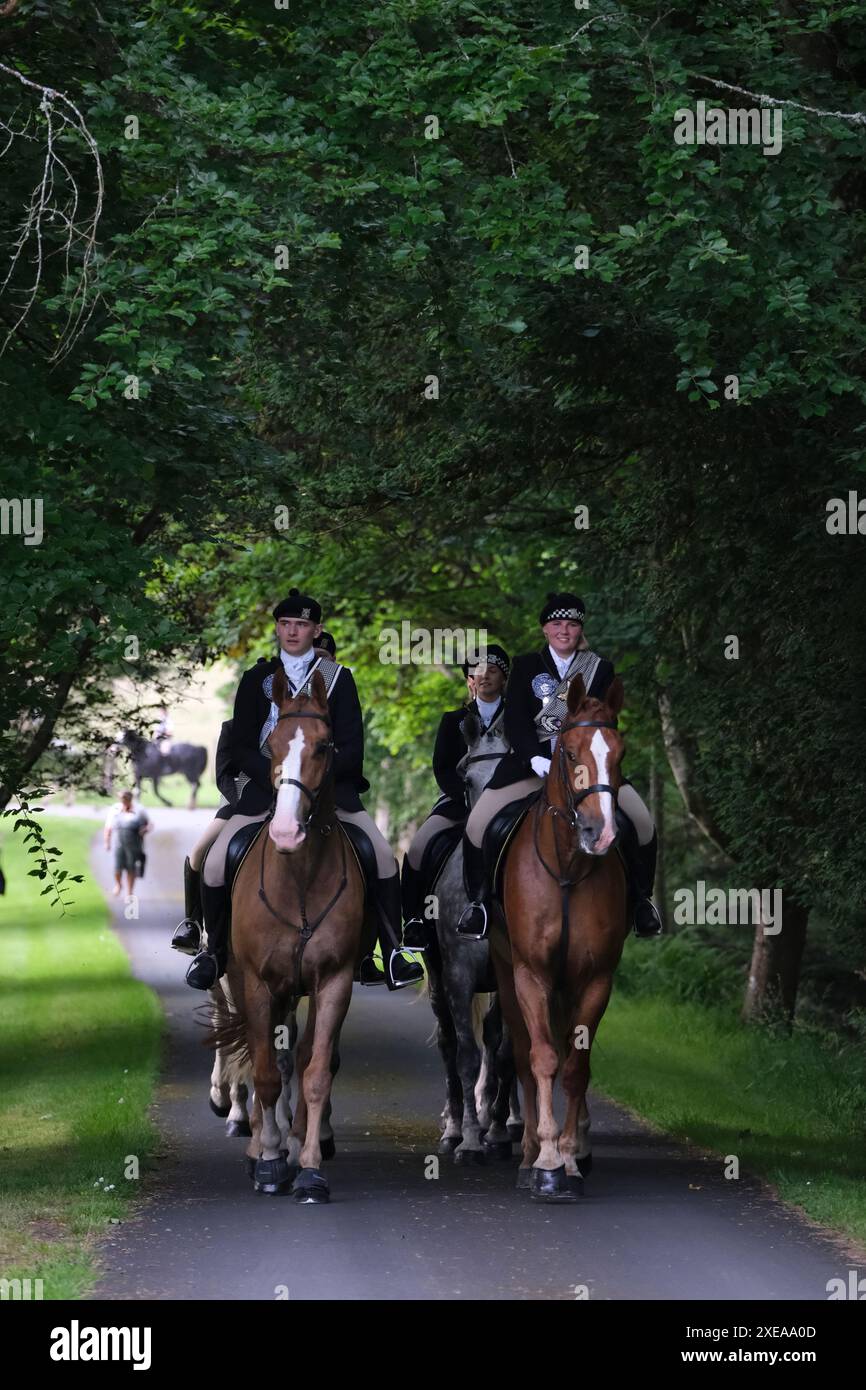 Galashiels, UK. 26th June 2024. The Braw Lads Gathering, Torwoodlee ...