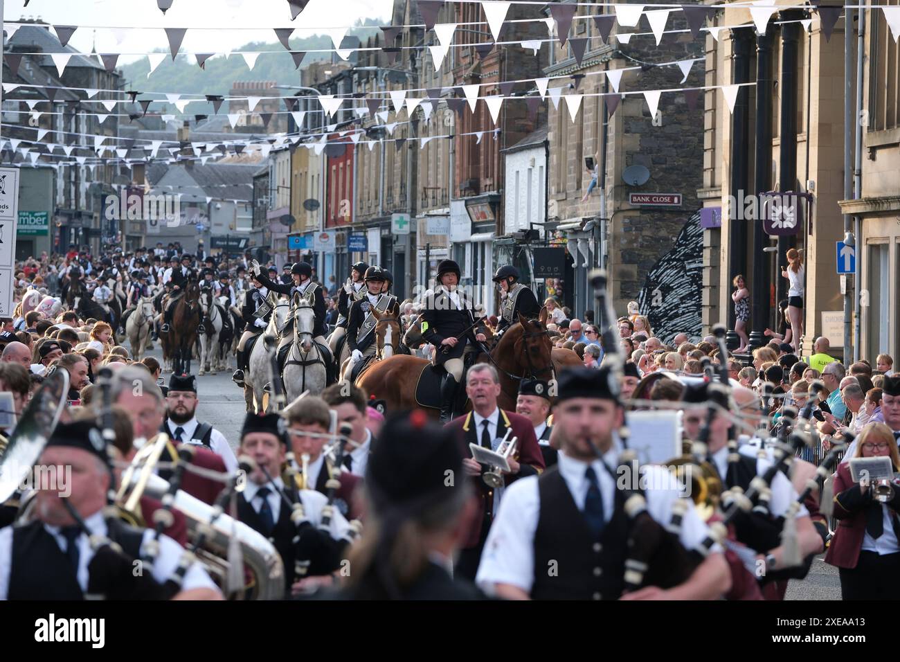 Galashiels, UK. 26th June, 2024. The Braw Lads Gathering, Torwoodlee ...