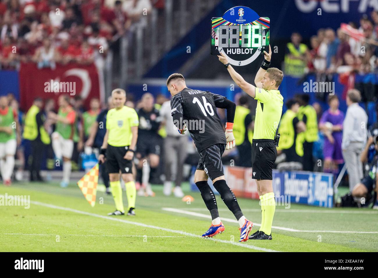 Hamburg, Germany. 26th June, 2024. Goalkeeper Matej Kovar (16) of ...