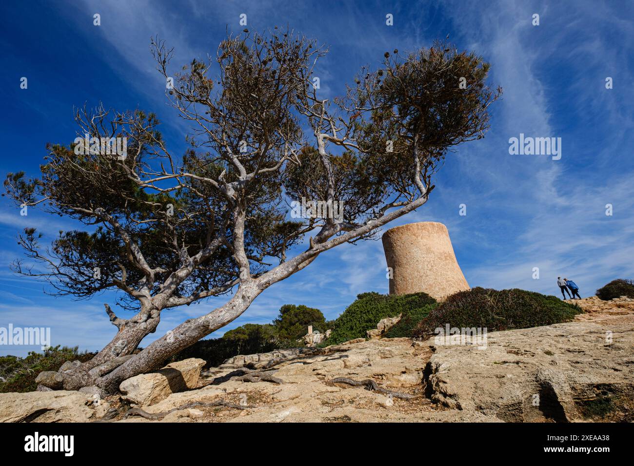 Cala Pi tower Stock Photo - Alamy