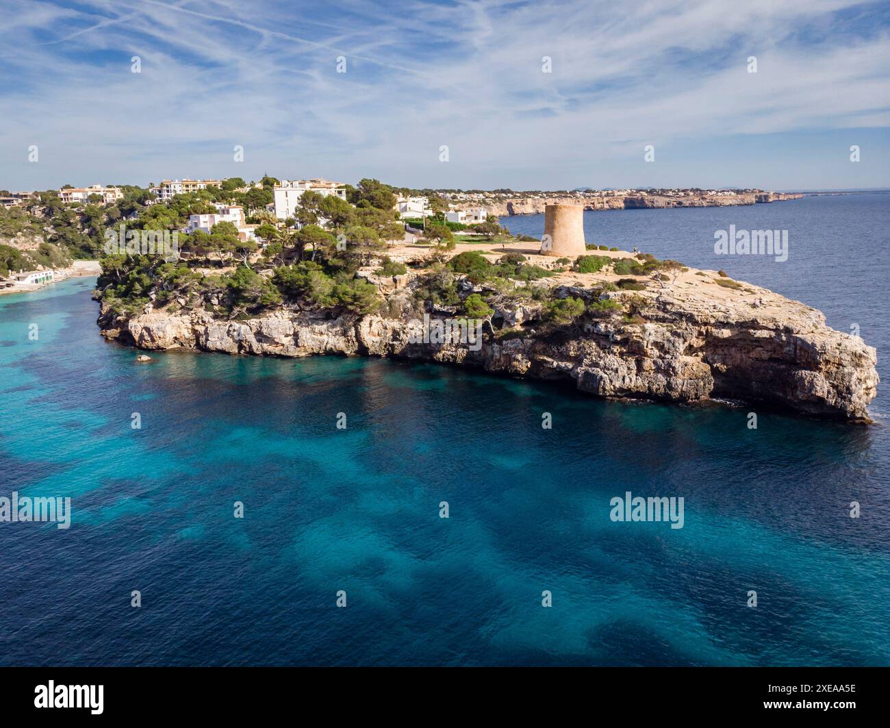 Cala Pi tower Stock Photo - Alamy