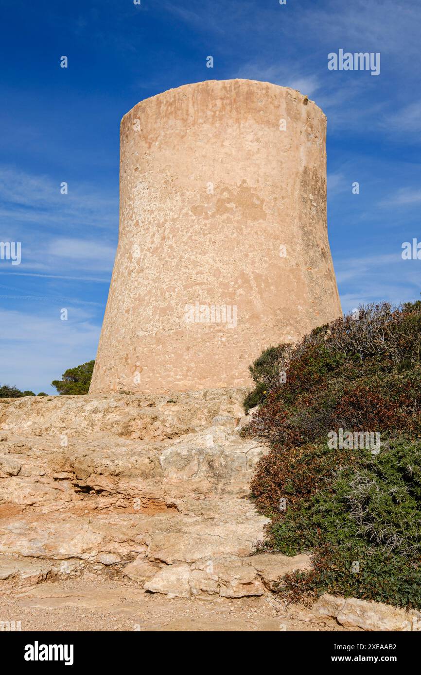 Cala Pi tower Stock Photo - Alamy