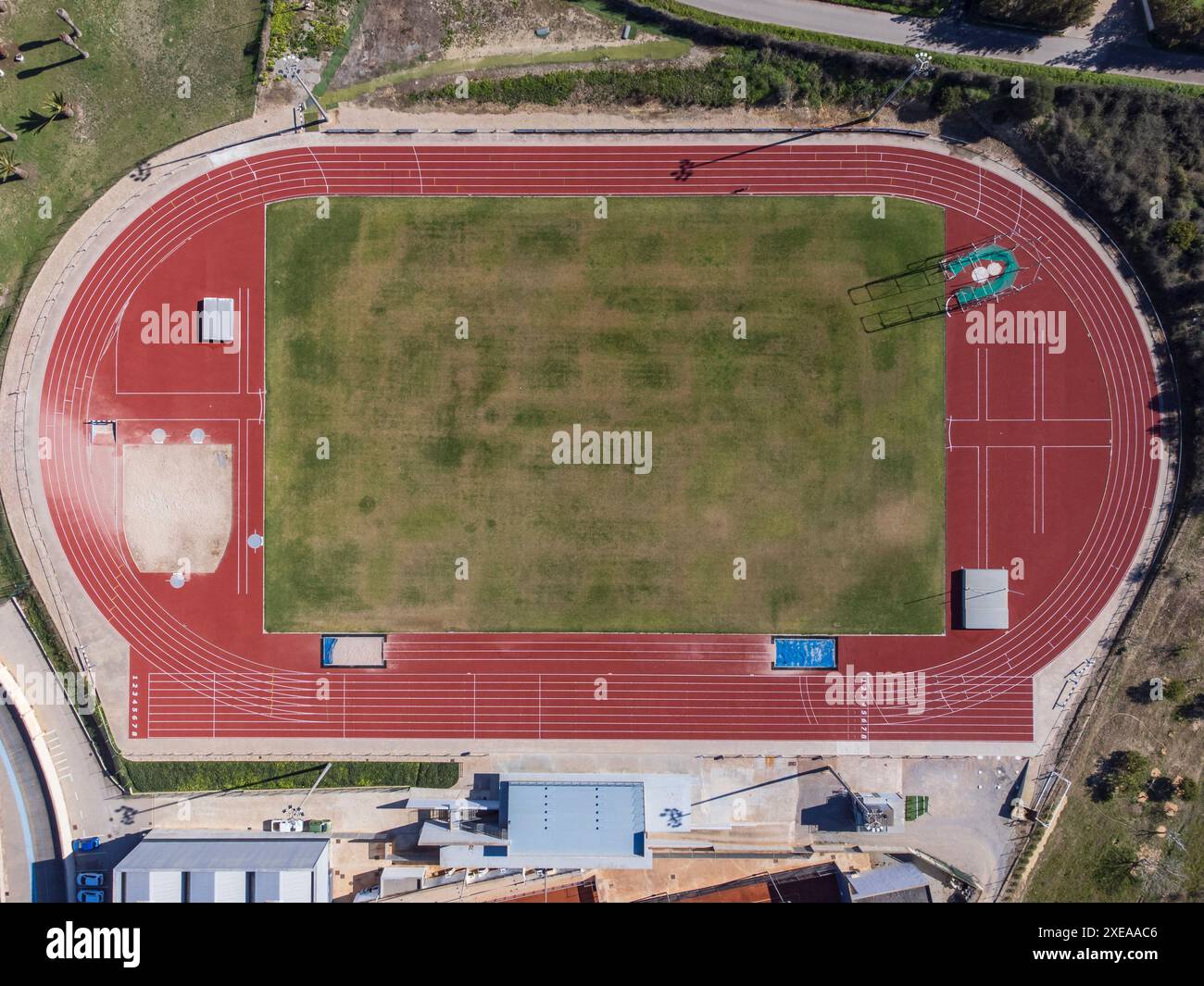Aerial athletics track hi-res stock photography and images - Alamy
