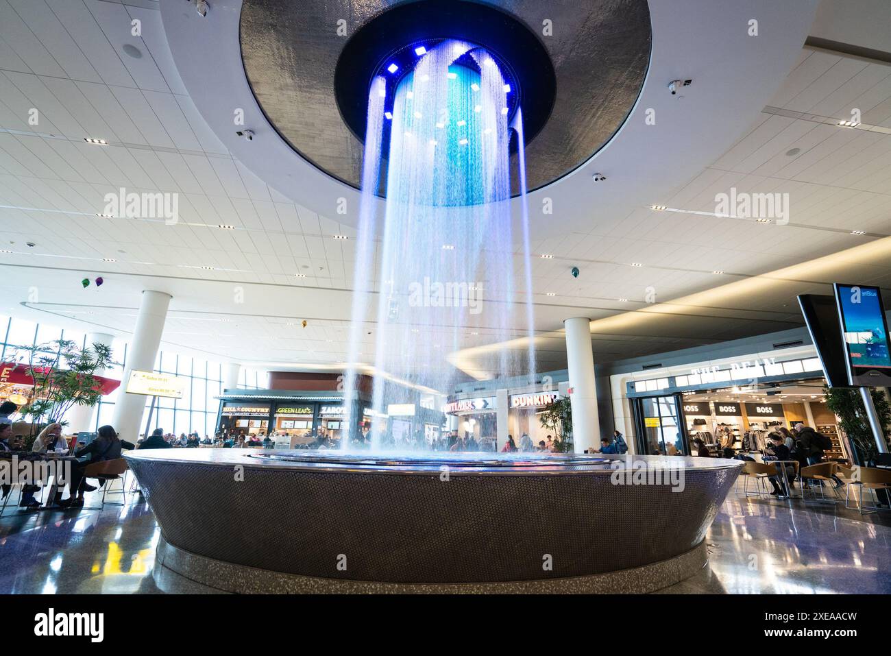 New York City - March 7, 2024: View of new American Airlines terminal ...