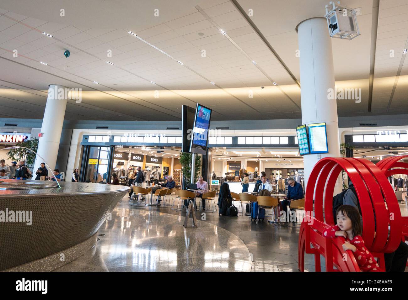 New York City - March 7, 2024: View of new American Airlines terminal ...